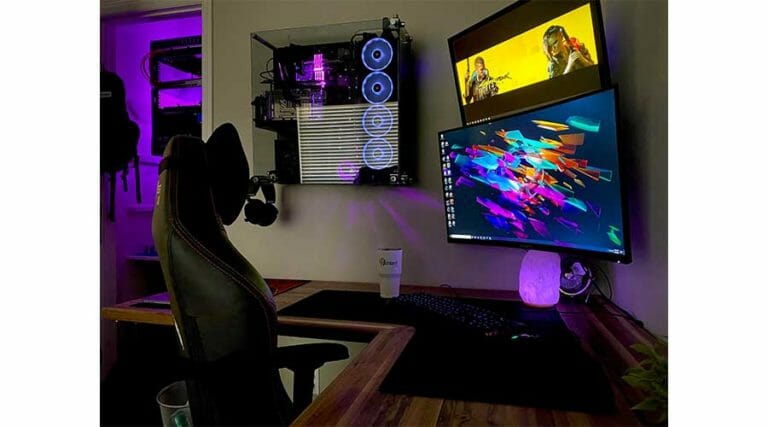 9 Awesome Custom Built Wall Mounted PC Build Examples