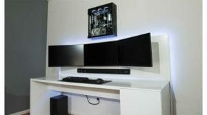 9 Awesome Custom Built Wall Mounted PC Build Examples