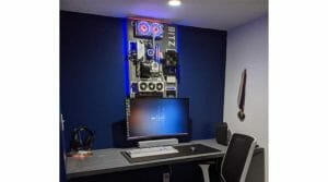 9 Awesome Custom Built Wall Mounted PC Build Examples